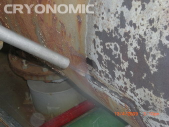 Removing rust from chemical equipment