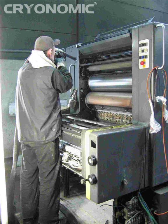 Printing press cleaning