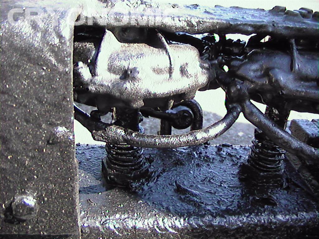 Fire damage clean-up, removal of tar, asphalt, bitumen and carbon deposits